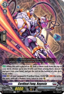 x1 Cardinal Fang, Rayosia - D-BT03/040EN - R CFV M/NM | eBay