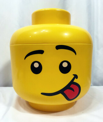 Yellow Lego Storage Head S Container Case Face W Tongue 2018 | eBay