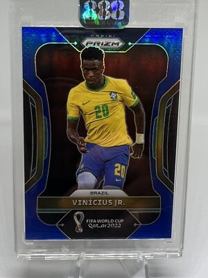Vinicius Junior Panini Prizm 2022 World Cup Qatar Blue /299 Vini Jr ...
