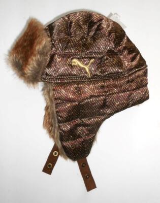 New Puma Trapper Trooper Aviator Earflap Hat Winter Knit Beanie S104 | eBay