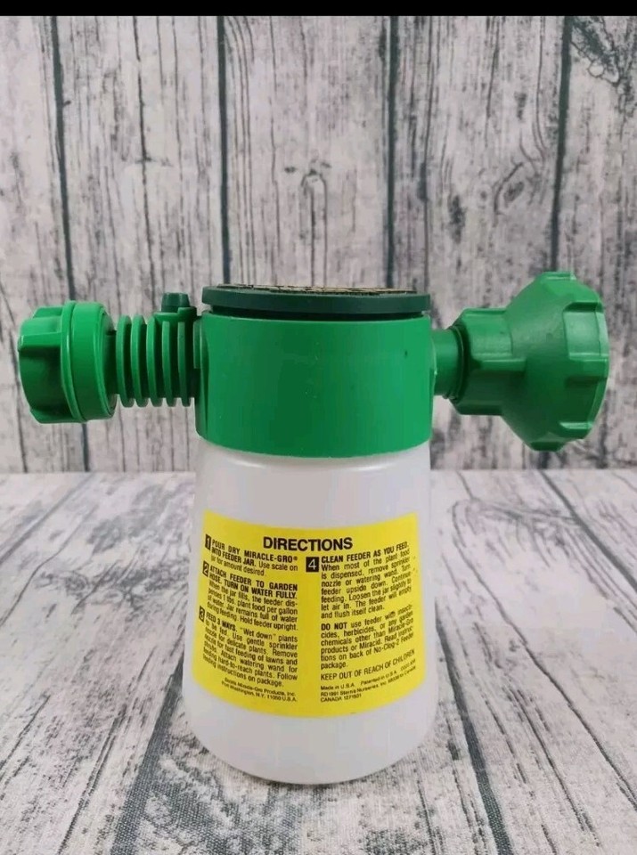 Vintage Miracle-Gro No-Clog 2 Lawn & Garden Feeder / Sprayer - Pre ...