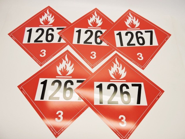 Rigid Flammable Liquid 1267 Placard Class 3 ZRV21267 5 Pack New EBay rigid-flammable-liquid-1267-placard-class-3-zrv21267-5-pack-new-ebay