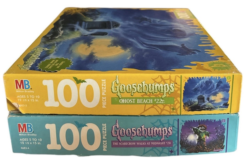 Vintage Lot 2 Goosebumps 100 pc. Milton MB Bradley Ghost Beach ...
