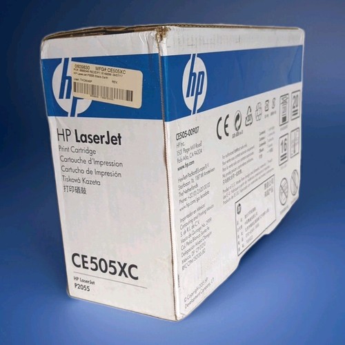 Genuine OEM HP Laserjet CE505XC Black Toner Cartridge | eBay