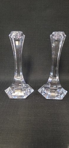 St Louis France Crystal Vega Candlesticks 9.25" | eBay