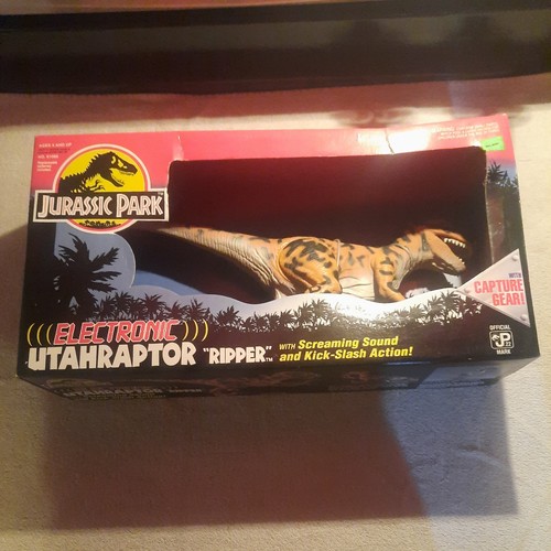 Vintage 1994 Kenner Jurassic Park Electronic Utahraptor RipperAction ...