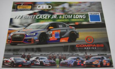 2018 Compass Racing #77 "1st Version" Audi RS3 LMS TCR IMSA CTSC Hero ...