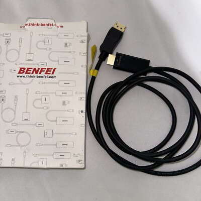 Displayport to HDMI Benfei 4K DP to HDMI 3 Feet Cable Gold-Plated Cord ...