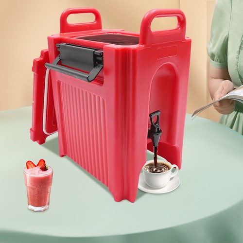 5 Gallon Portable Insulated Hot and Cold Beverage Dispenser Server with ...