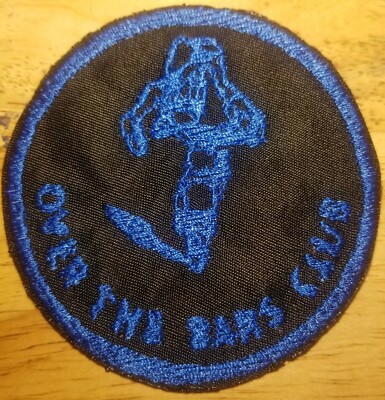 "Over The Bars Club" Blue - Biker - Sew On/Iron On Patch 10233 | eBay