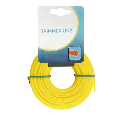 15M STRONG STRIMMER LINE 2.4MM ELECTRIC CORD WIRE GARDEN GRASS TRIMMER ...