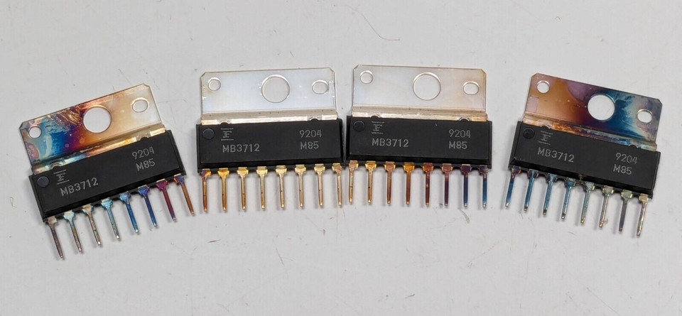 Lot of 4 NOS FUJITSU MB3712 - 5.7 W AUDIO AMPLIFIER - Uniden Radio ...