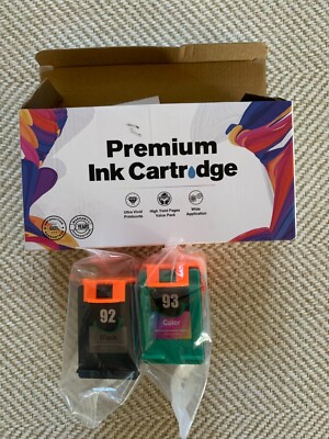 #92 #93 Ink Cartridges for HP Deskjet C3180 5420 5438 5440 5442 5443 ...