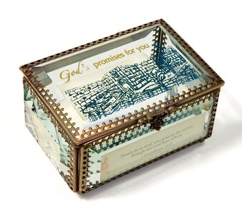 PROMISE BOX-GOD's PROMISES FOR YOU W/120 CARDS IN GLASS BOX (#8238) | eBay