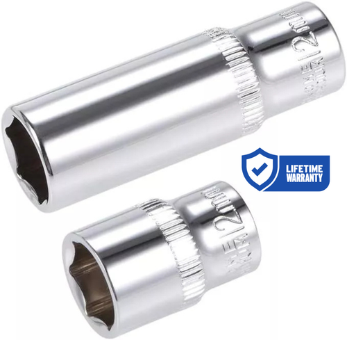 Socket 1/4, 3/8 & 1/2" Drives, Shallow Deep 6 PT Socket & Bit Sockets ...