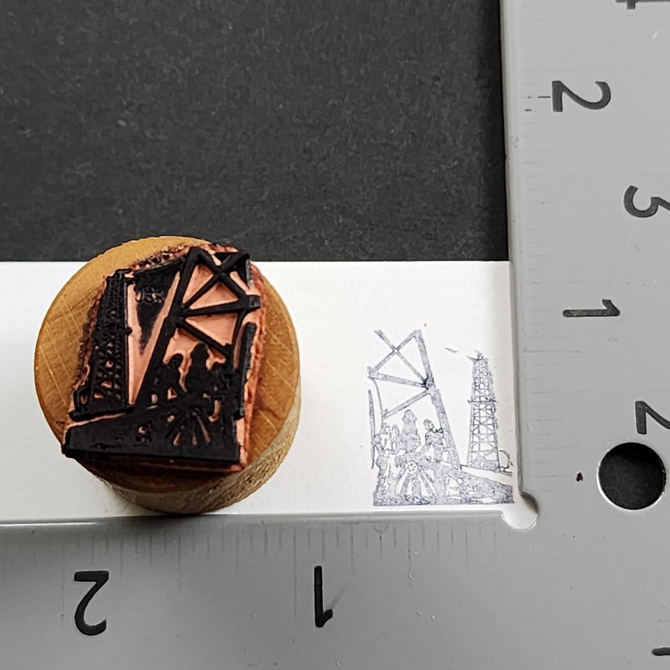 Vintage Rubber Ink Stamp-Oil Drilling-Oil Wells | eBay