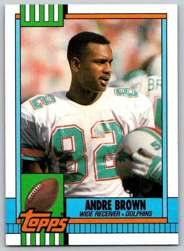 1990 Topps Football Card Andre Brown #324 Miami Dolphins | eBay