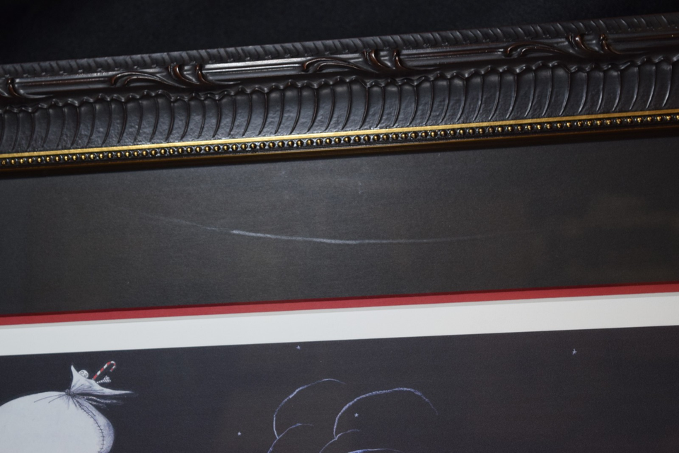 Disney Nightmare Before Christmas Print Tim Burton Concept Art Zero ...