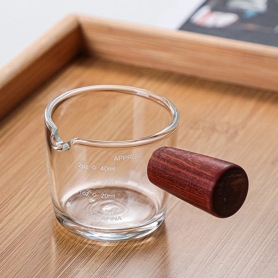 Espresso Steaming Pitcher Coffee Measuring Cup for Latte with Handle ...