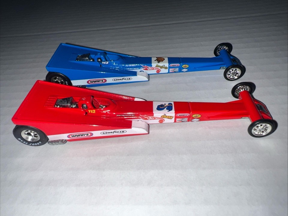 Hot Wheels 2009 Drag Strip Demons Snake & Mongoose Wedge Dragsters ...