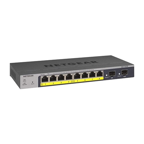 NETGEAR 10-Port PoE Gigabit Ethernet Smart Switch (GS110TP) - Managed ...