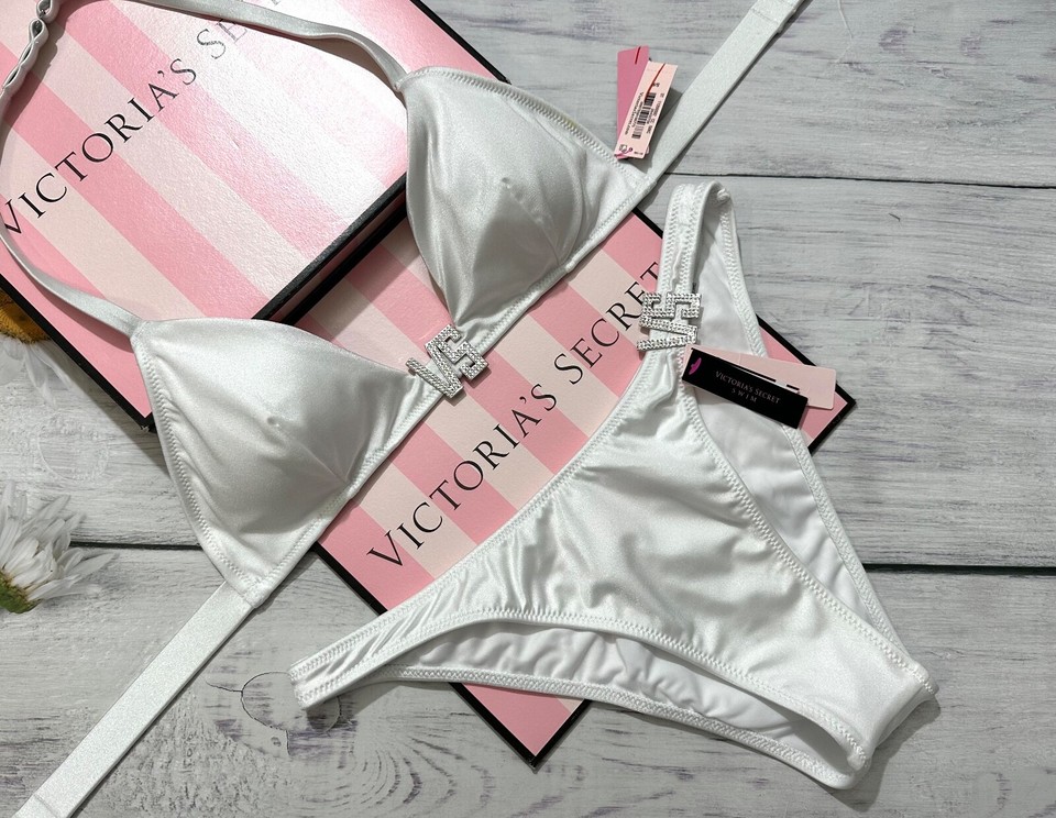 Victoria's Secret Swim VS Shine Hardware Bikini Swim Brazilian Set S M ...