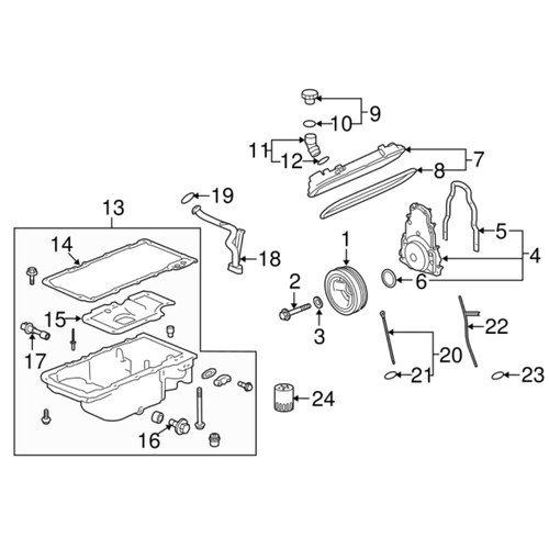 GM 12642655 LS3 Valve Cover for 2009+ LS Engines Driver Side 4.8L 5.3L ...