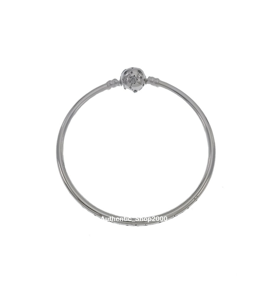 NEW 100% Authentic PANDORA 925 Silver Stars & Galaxy Bangle Bracelet ...