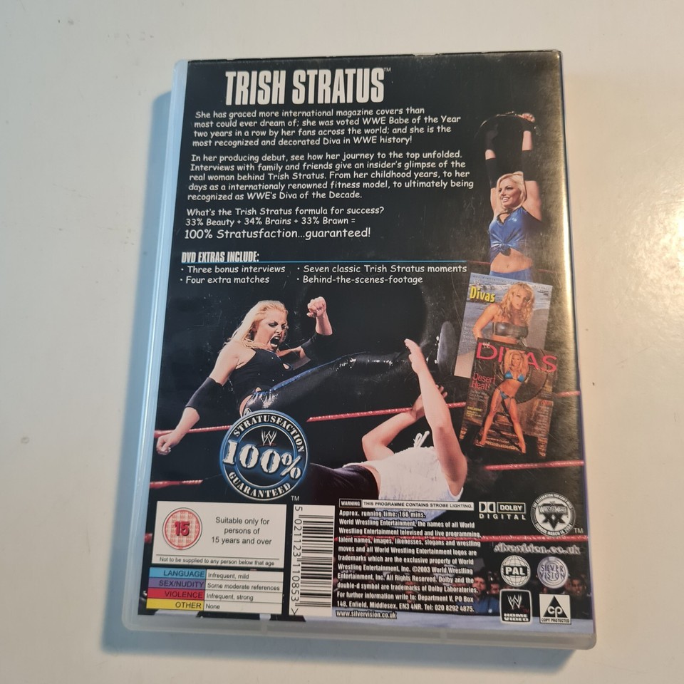 WWE Trish Stratus 100 Percent Stratusfaction Guaranteed PAL DVD Tracked ...
