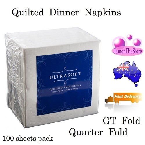 Caprice Ultrasoft Quilted Dinner Napkin Serviette Quarter or GT Fold ...