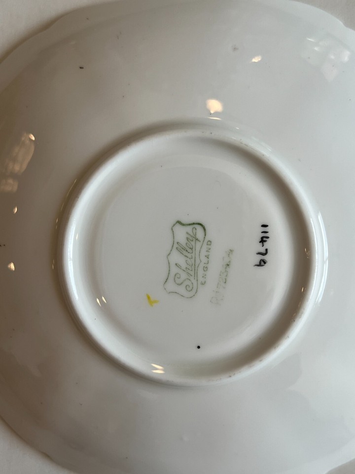 Vintage Shelley Saucer Trees & Sunset Pattern Queen Anne Shape #11479 ...