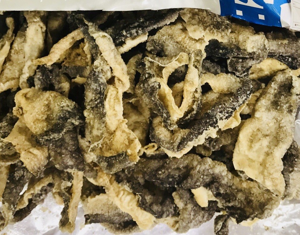 Ready to Eat HK Style Fried Fish Skin Snack 香港炸魚皮即食 600g - Free US ...