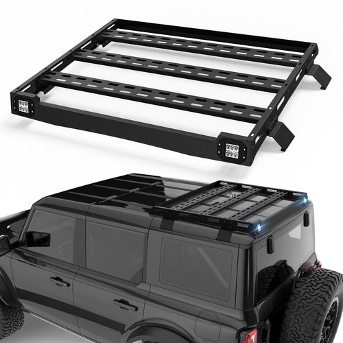 Rear Cargo Basket Half Short Roof Rack For 2021-2024 Ford Bronco ...