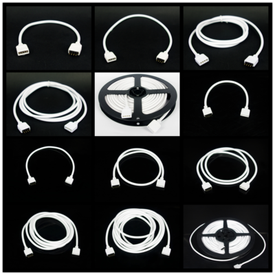 20cm-10M Extension Cable Quick Connection RGB 4 Pin RGBW 5 Pin LED ...