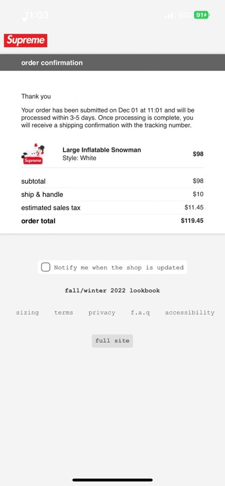 Supreme Santa Inflatable CONFIRMED | eBay