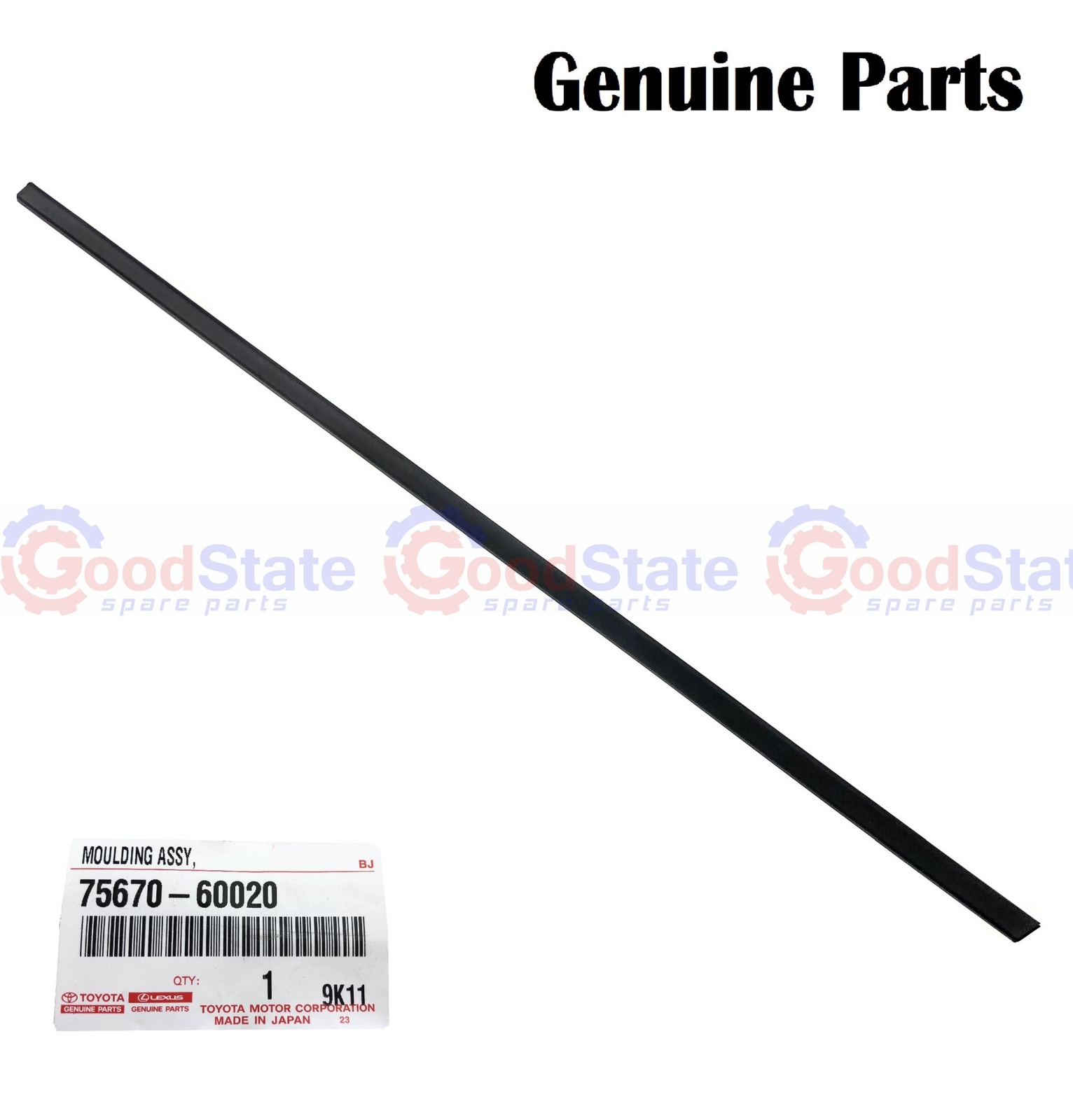 GENUINE LandCruiser 80 Series Rear Rear 1/4 Sliding Window Outside ...