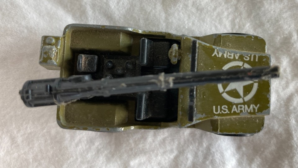 Hot Wheels Blackwall 1977 Gun Slinger Jeep US Army Military Toy Rare BW ...