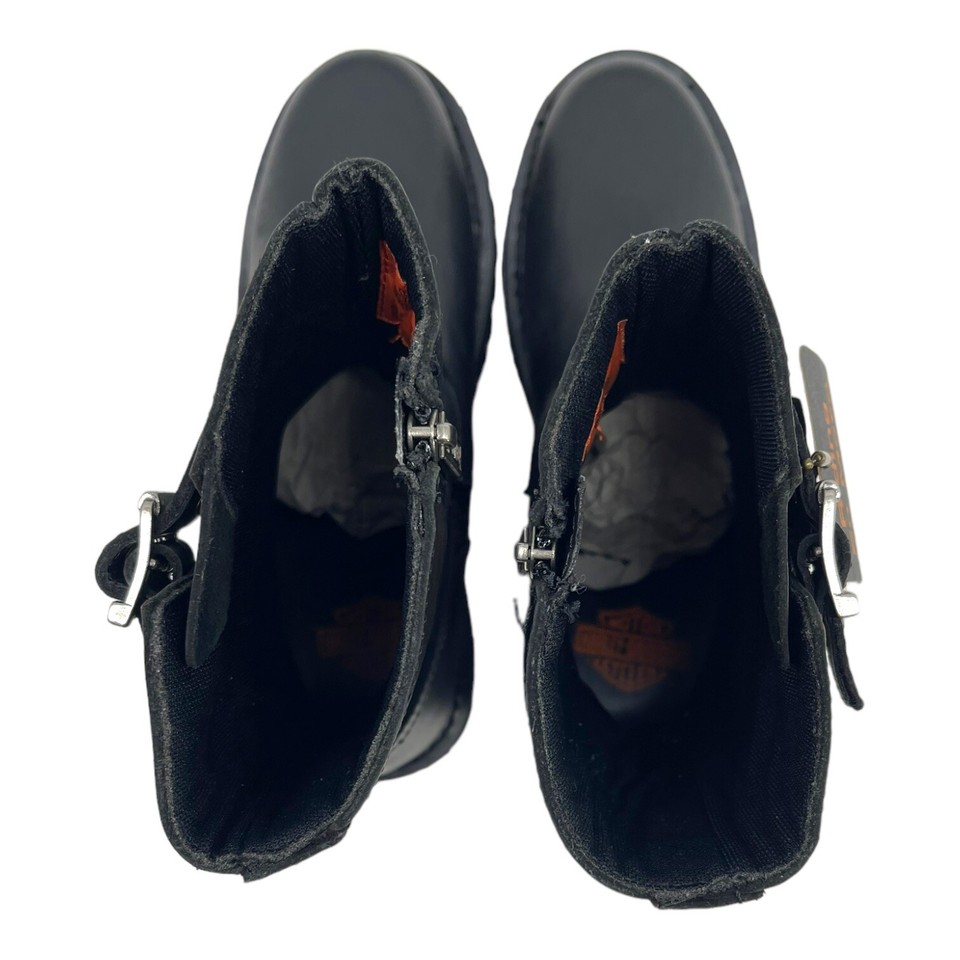 HARLEY DAVIDSON Womens 8.5 Leather KAT Riding Boots Motorcycle Biker ...