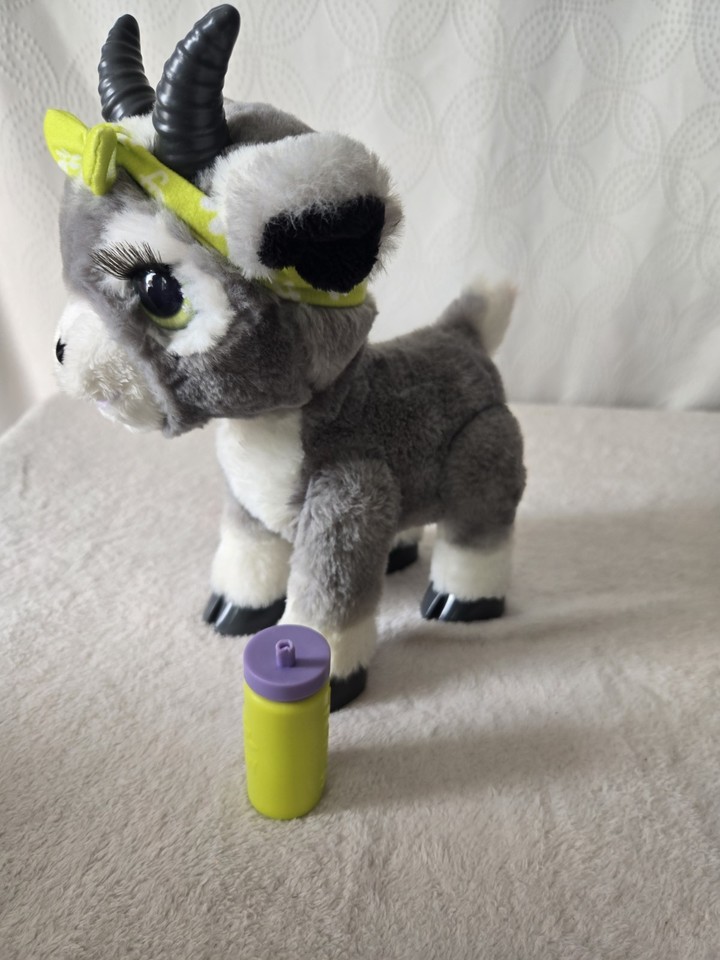 FurReal Daisy the Yoga Goat Interactive Toy, 11-inch Realistic Plush ...