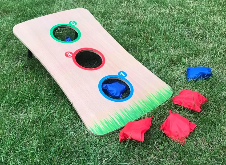 Bean Bag Corn Hole Toss Target Throwing Board Family Childrens Garden ...