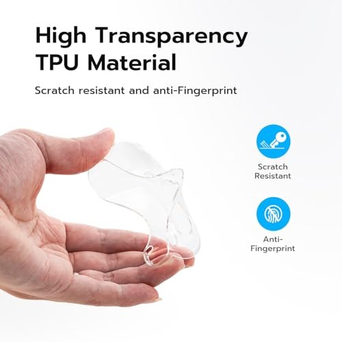 Transparent TPU Case for Switch JoyCon Controllers, Protective Cover ...