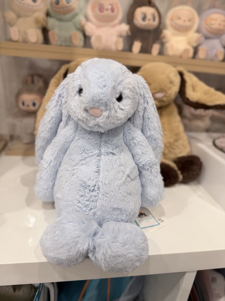 Jellycat Bashful Blue Bunny Medium - BNWTs + Complimentary Tag ...