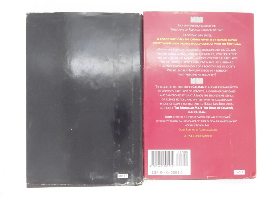 Isaac Asimov Roger MacBride Allen Caliban Inferno Robot Book Science ...