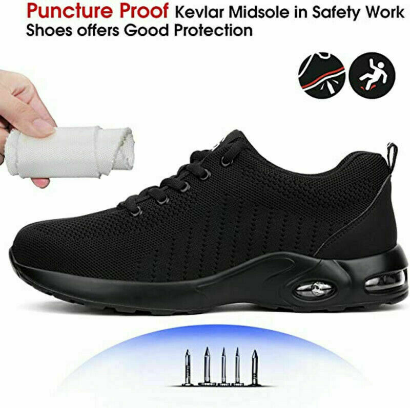 Indestructible Safety Work Shoes Steel Toe Breathable Work Boots Mens ...