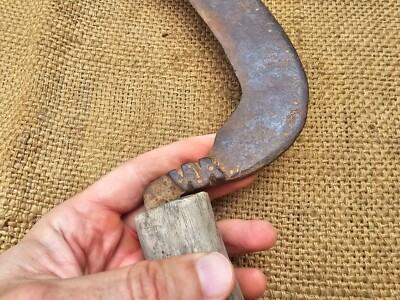 ANTIQUE HAND FORGED SICKLE VINTAGE HAND MADE SCYTHE | eBay