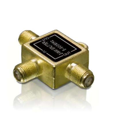 Philips 2-Way Mini Coax RG6 Cable Satellite Signal Splitter for Cable ...