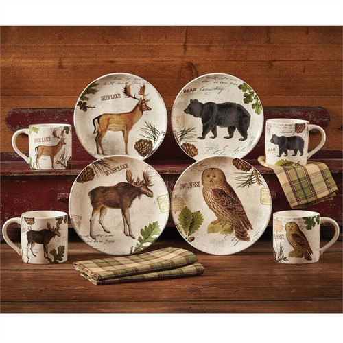 Wildlife Trail Salad Plates Moose - SET OF 8 | eBay