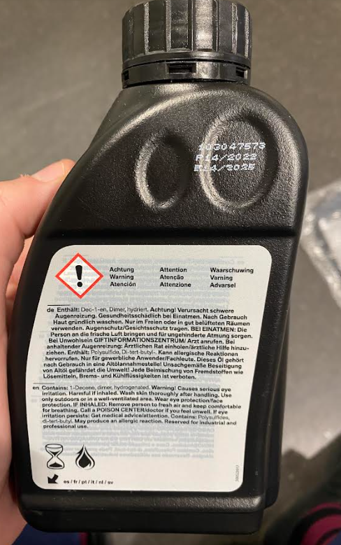 BMW Hypoid Axle Oil G5 Rear Differential Oil 500ml Genuine Many Models ...