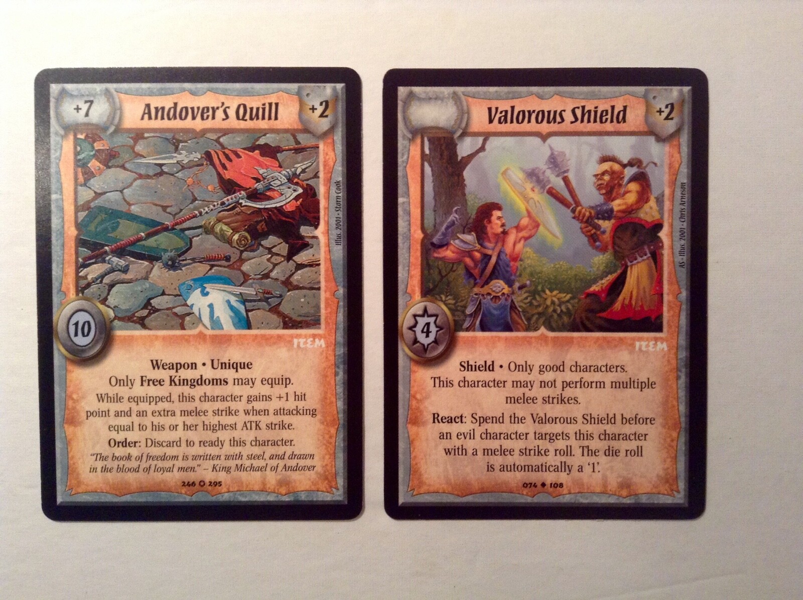 Warlord Saga of the Storm Cards 8 Cards AEG 2001 - 2004 | eBay