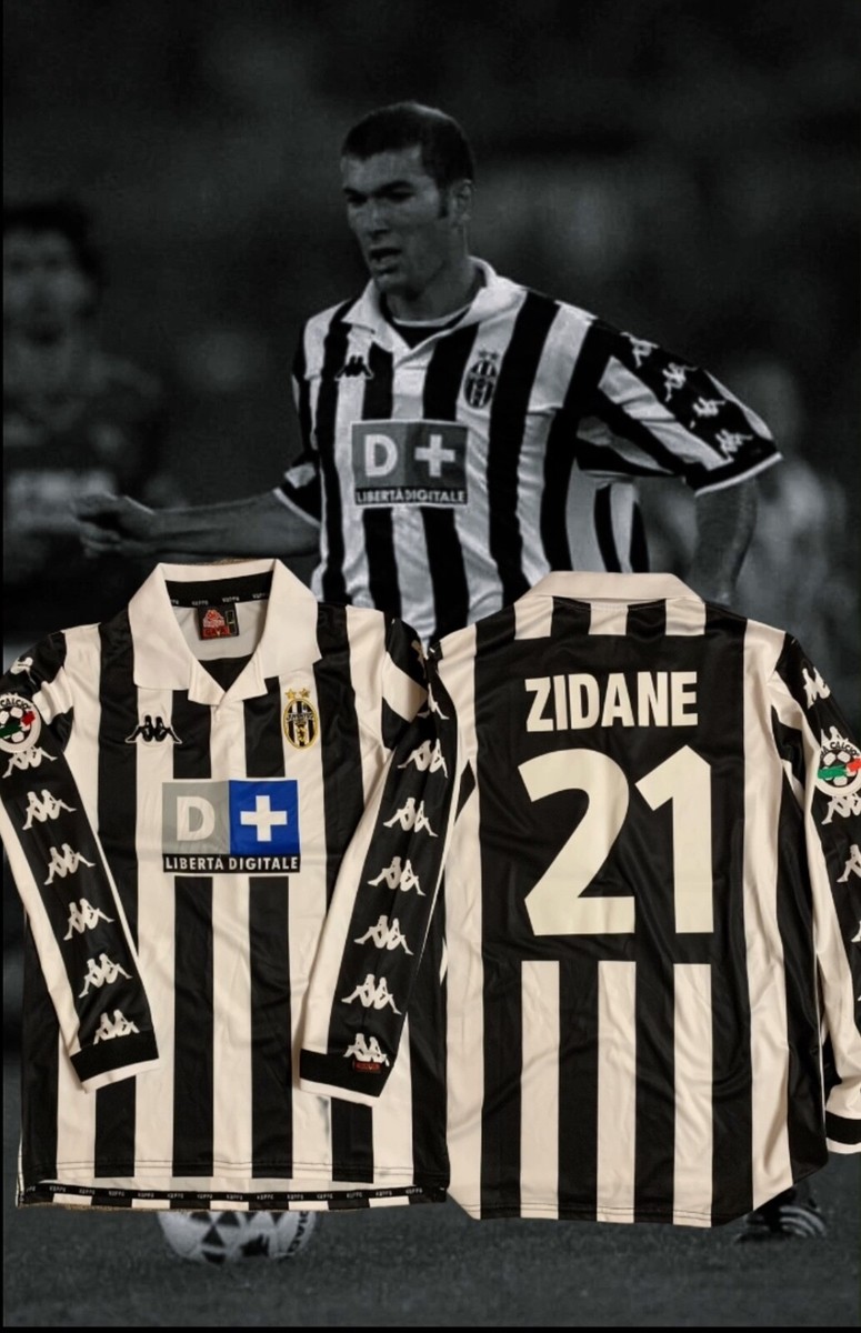 Zinedine Zidane #21 Juventus 99/00 Retro Home Jersey Long Zinedine Zidane #21 Juventus 99/00 Retro Home Jersey Long